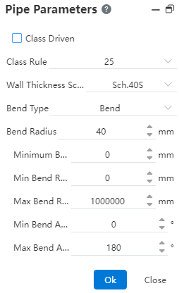 Pipe Parameters | CrownCAD